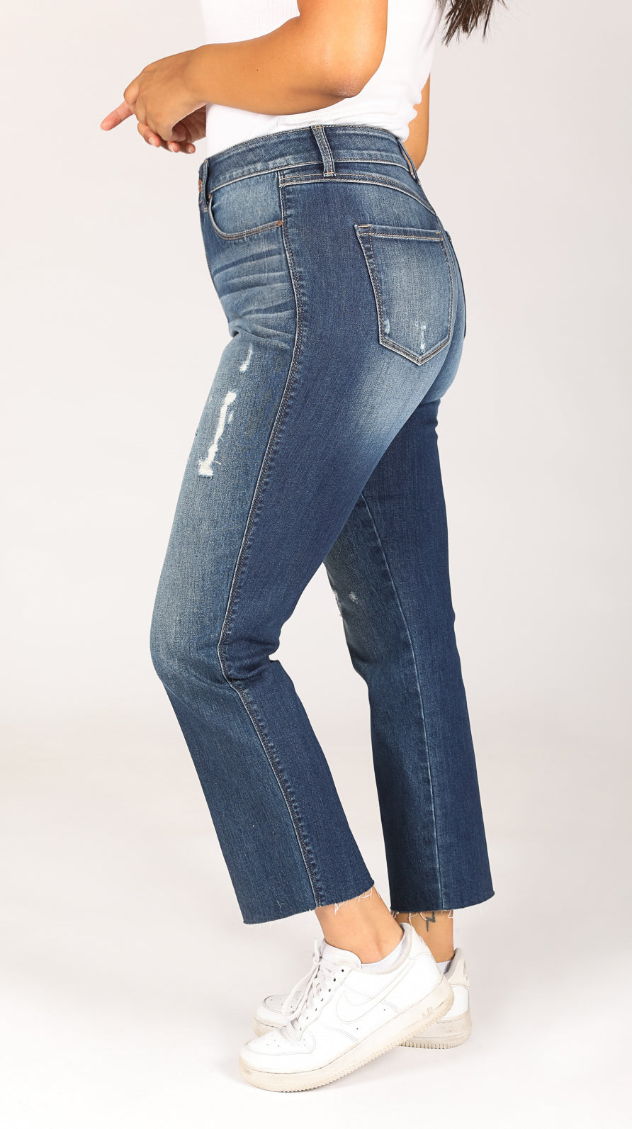 High Rise Slim Straight Jeans – SoundStyle Clothing